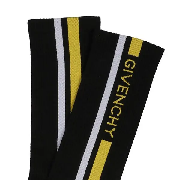 Givenchy Logo Striped Inlaid Knitted Socks