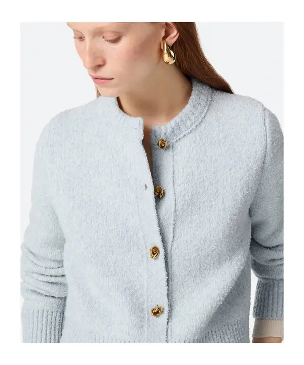 Bottega Veneta Long Sleeved Crewneck Cardigan