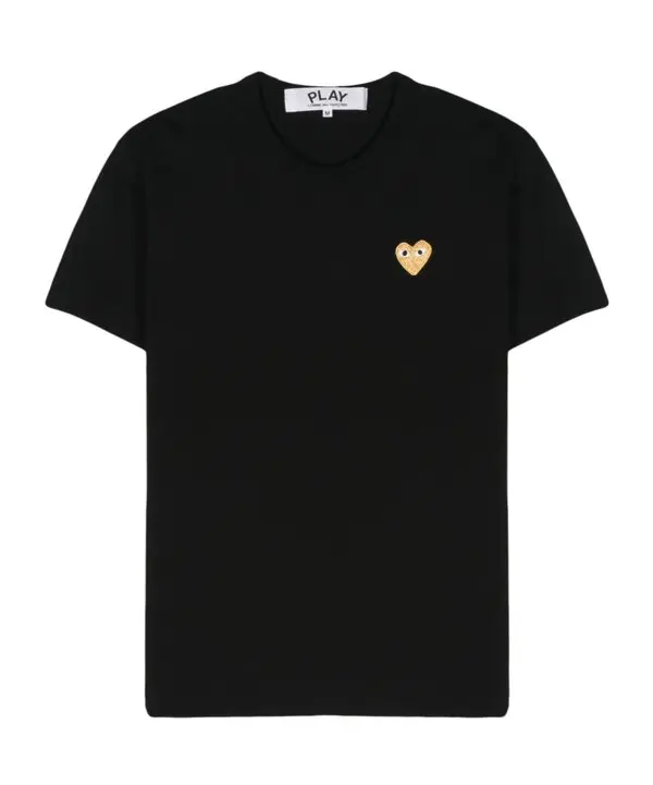 Play Comme Des Garcon Heart-patch Cotton T-shirt