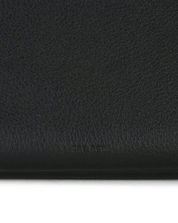 THE ROW Calfskin Leather Tote - Black Ans