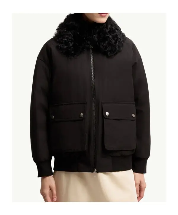 Moncler Rougequeue Hooded Short Down Jacket