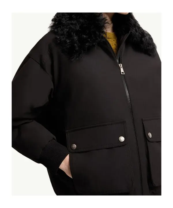 Moncler Rougequeue Hooded Short Down Jacket