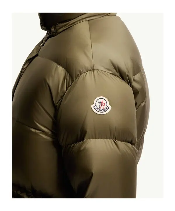 Moncler Sesie Hooded Mid-length Down Jacket