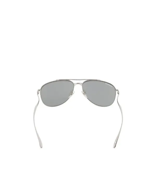 Balenciaga Monday Pilot Sunglasses In Light Ruthenium