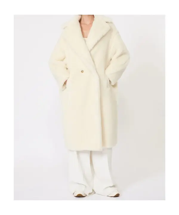 Max Mara Tedgirl Long Coat - White