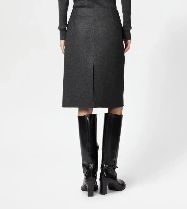 TOD'S Double-pocket Wool Skirt