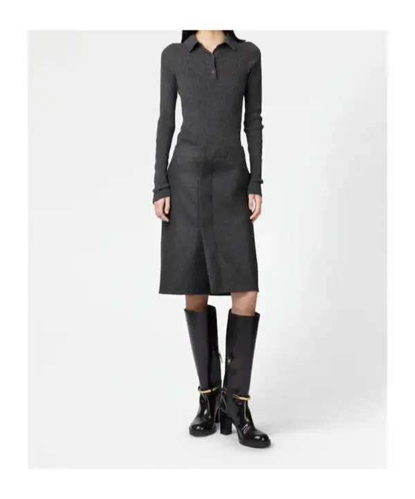 TOD'S Double-pocket Wool Skirt