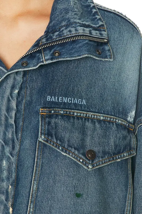 Balenciaga Denim Parka