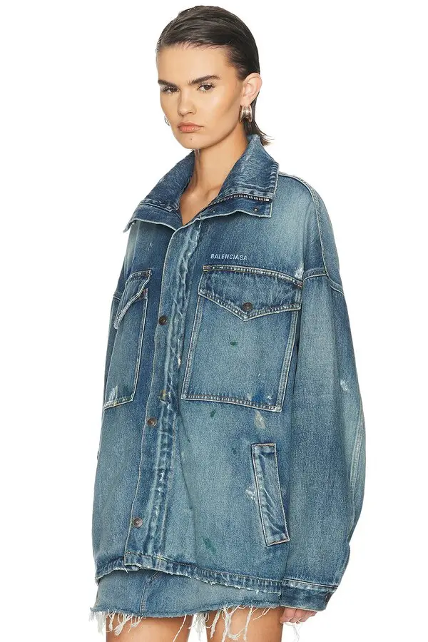 Balenciaga Denim Parka