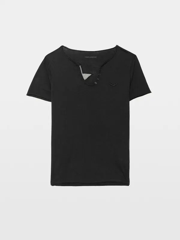 Zadig&Voltaire Fishnet Henley T-shirt
