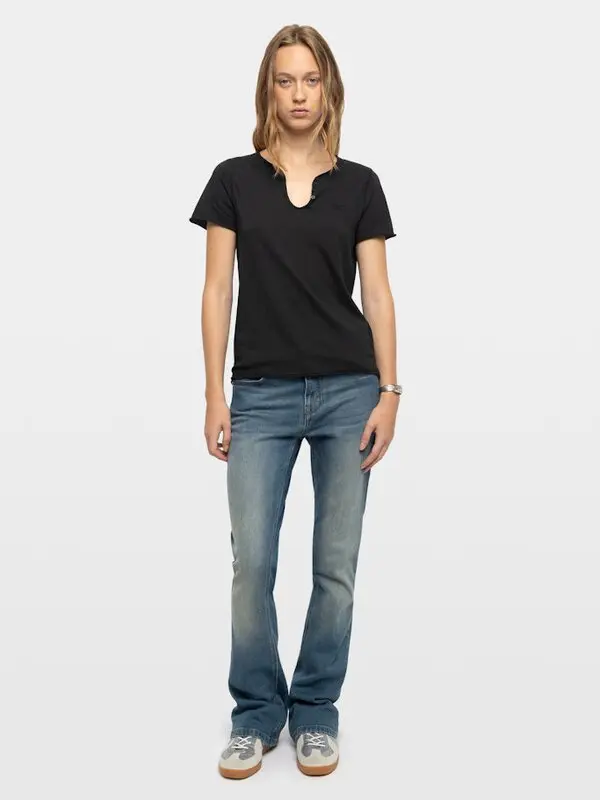 Zadig&Voltaire Fishnet Henley T-shirt