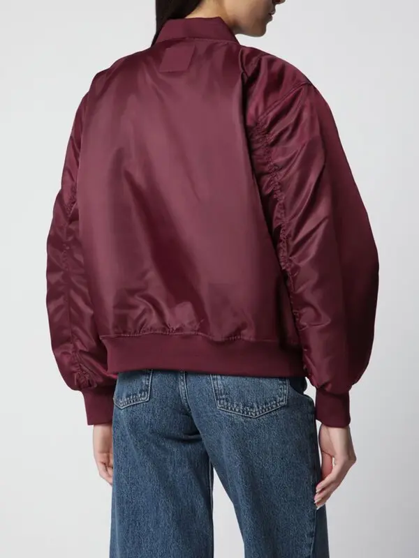 ANINE BING Leon Relaxed Fit Bomber Jacket - Violet