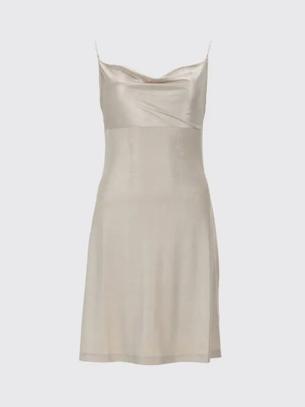 Versace Draped Asymmetrical Jersey Mini Dress For Evenings