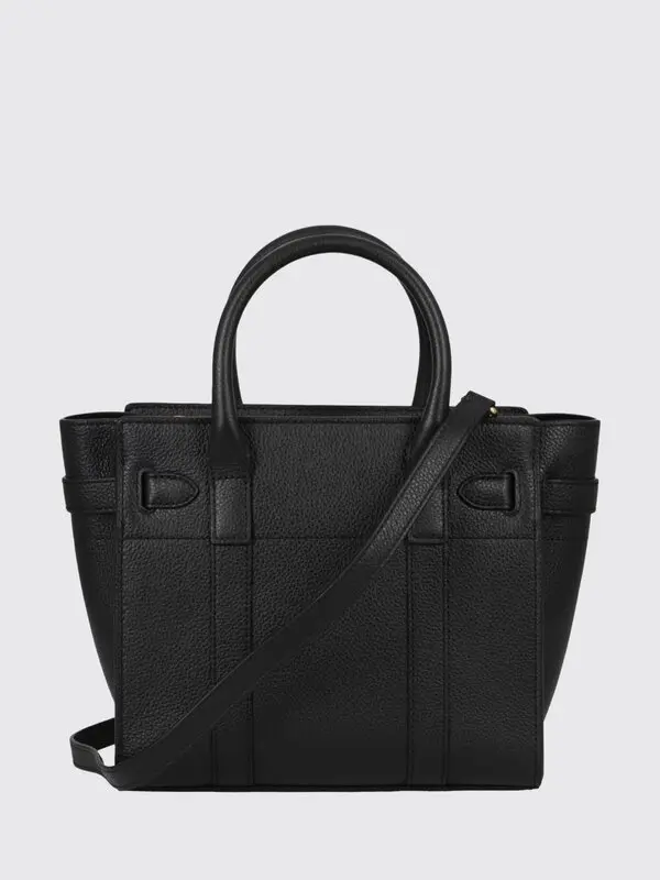 Mulberry Bayswater Mini Zipped Tote Bag In Calf Leather With Shoulder Strap
