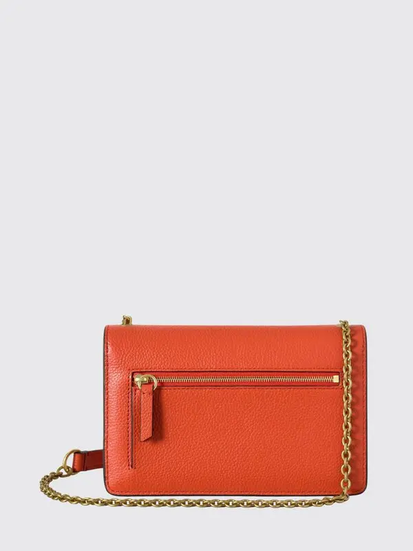 Mulberry Small Darley Crossbody Bag In Calf Leather With Chain Strap - Yellow