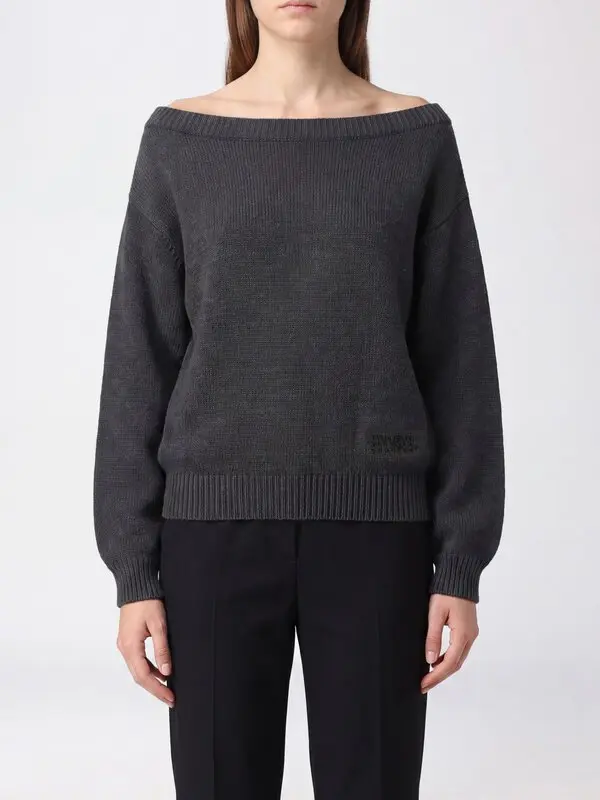 MAISON MARGIELA Asymmetric Wool-blend Knit Mini Dress