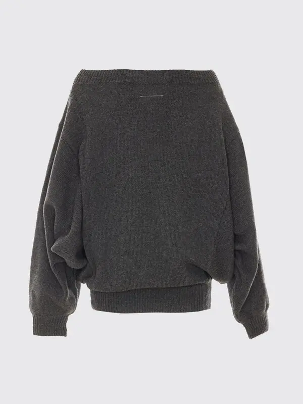 MAISON MARGIELA Asymmetric Wool-blend Knit Mini Dress