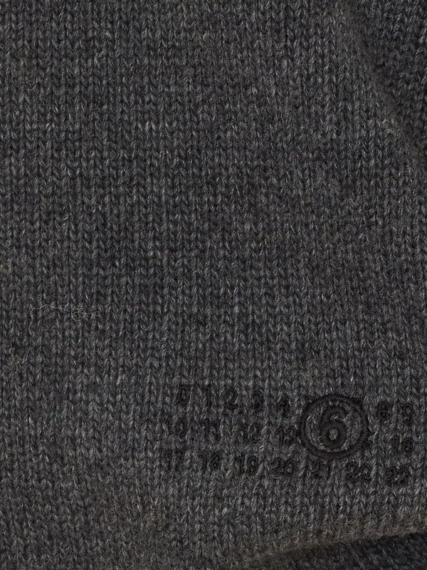MAISON MARGIELA Asymmetric Wool-blend Knit Mini Dress