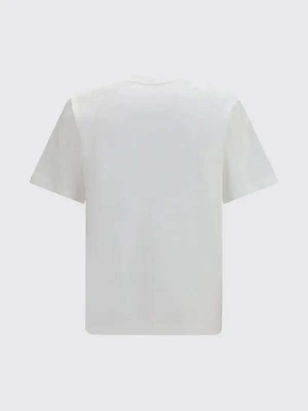 FERRAGAMO Crewneck Cotton T-shirt With Contrasting Front Logo