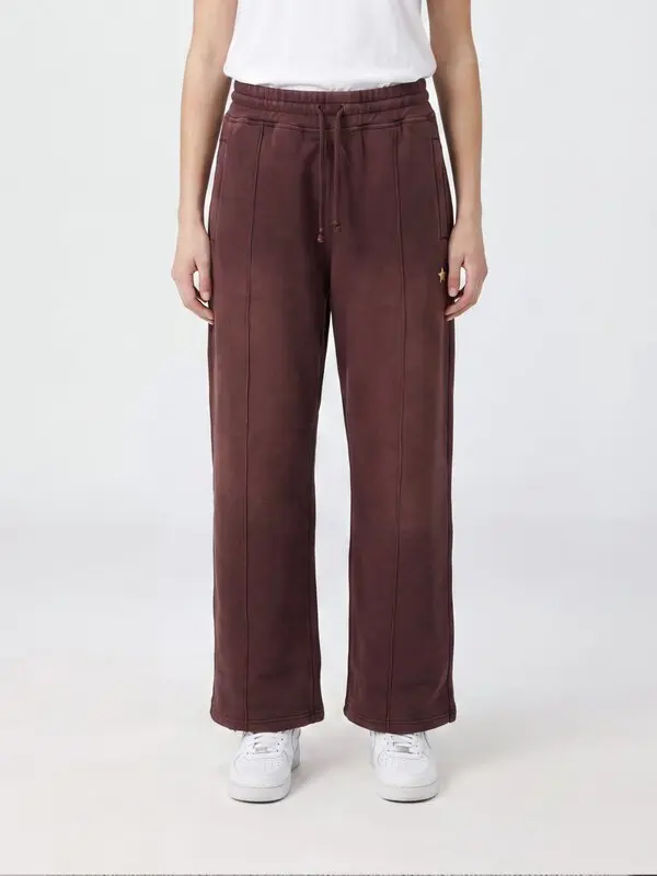 GOLDEN GOOSE Straight-leg Cotton Jogging Trousers With Contrast Logo