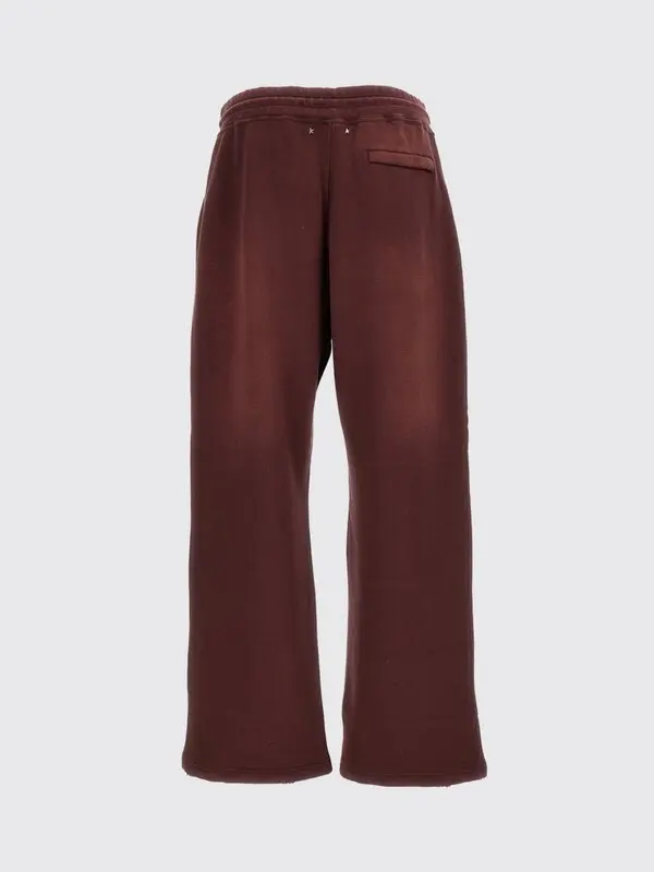 GOLDEN GOOSE Straight-leg Cotton Jogging Trousers With Contrast Logo