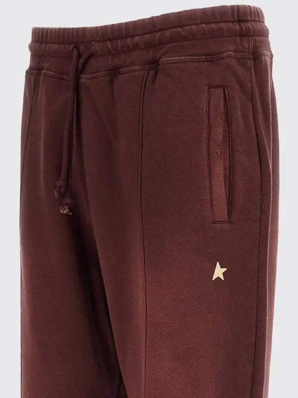 GOLDEN GOOSE Straight-leg Cotton Jogging Trousers With Contrast Logo