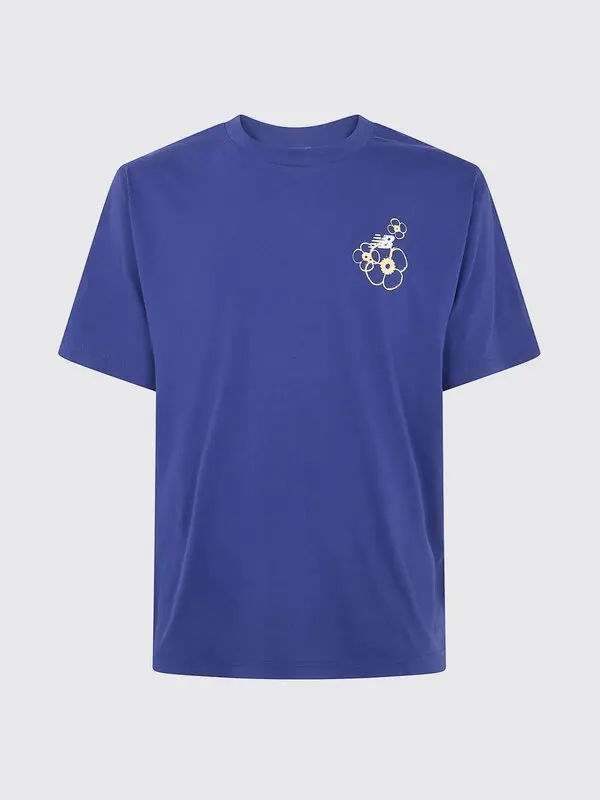 NEW BALANCE Graphic Print Cotton Blend T-shirt With Contrast Logo