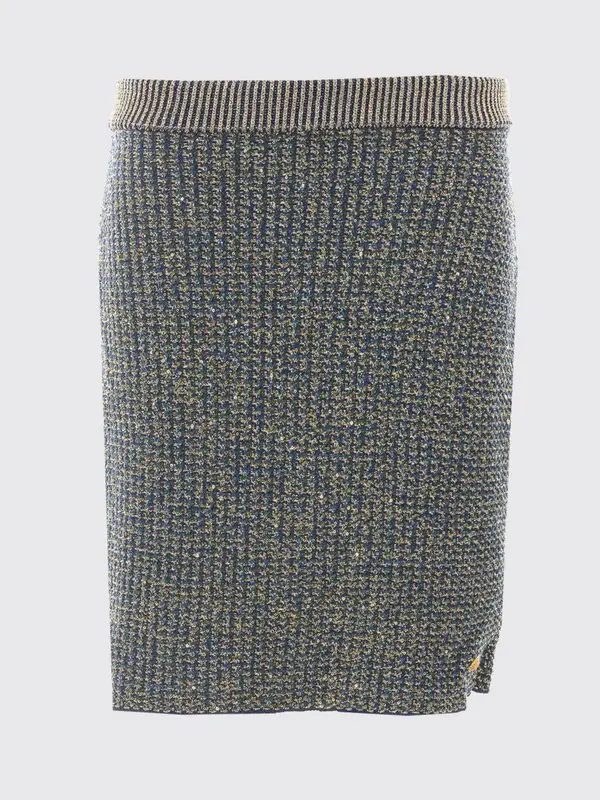 Balmain High-waisted Knit Mini Pencil Skirt With Sequin Embroidery