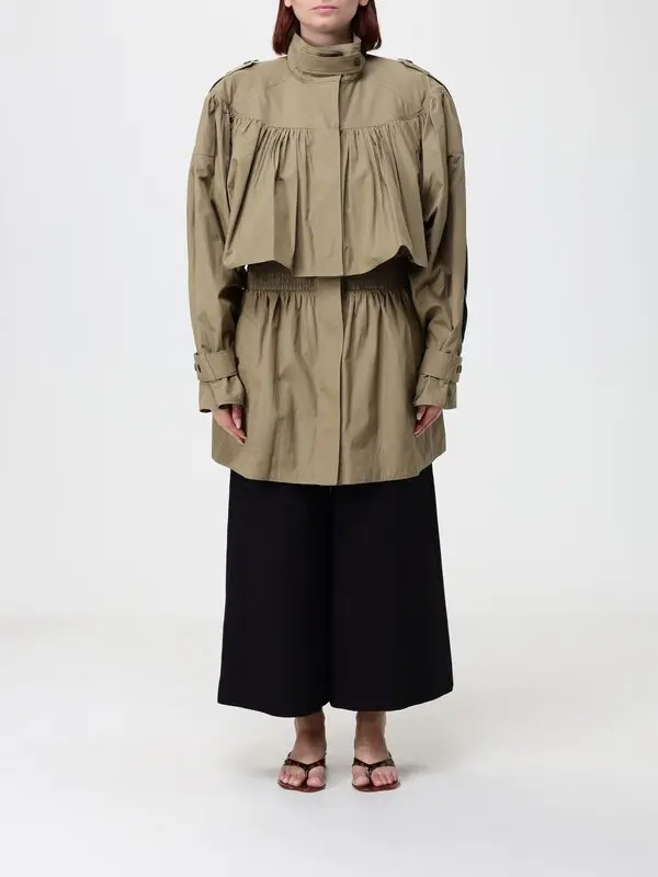 Chloé Cotton Poplin Military-style Short Jacket - Kaki