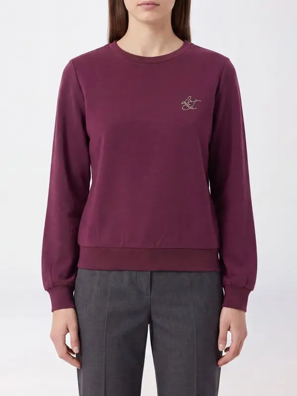 Liu Jo Embellished Logo Sweatshirt - Red
