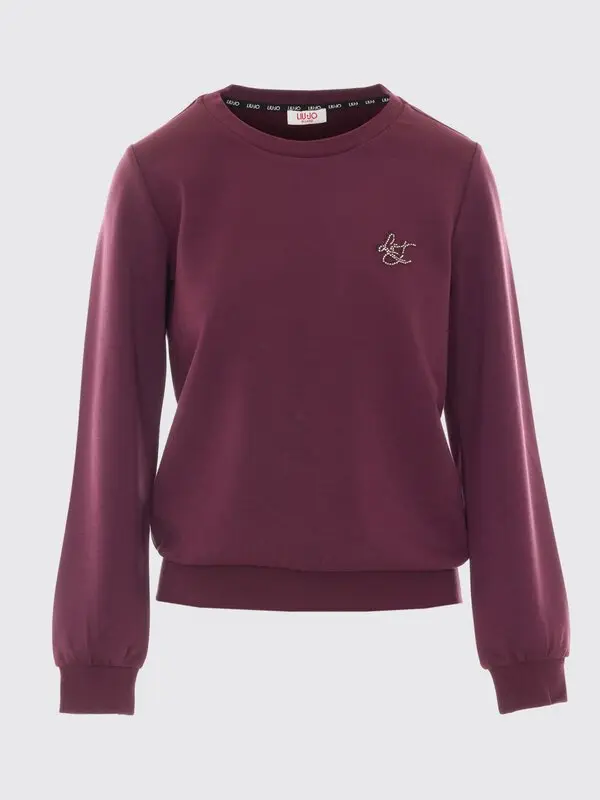 Liu Jo Embellished Logo Sweatshirt - Red