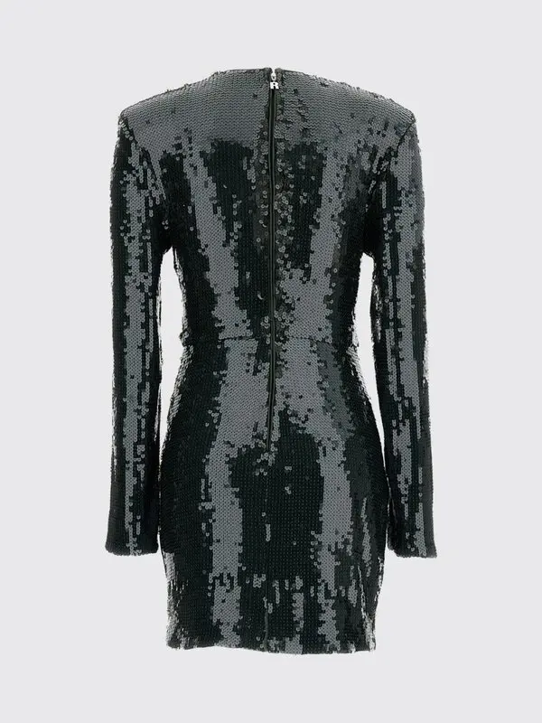 ROTATE BY BIRGER CHRISTENSEN Sequin-covered Evening Mini Dress With Waist Knot
