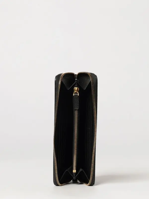 Valentino Garavani Vlogo Signature Continental Wallet In Calfskin Leather - Black