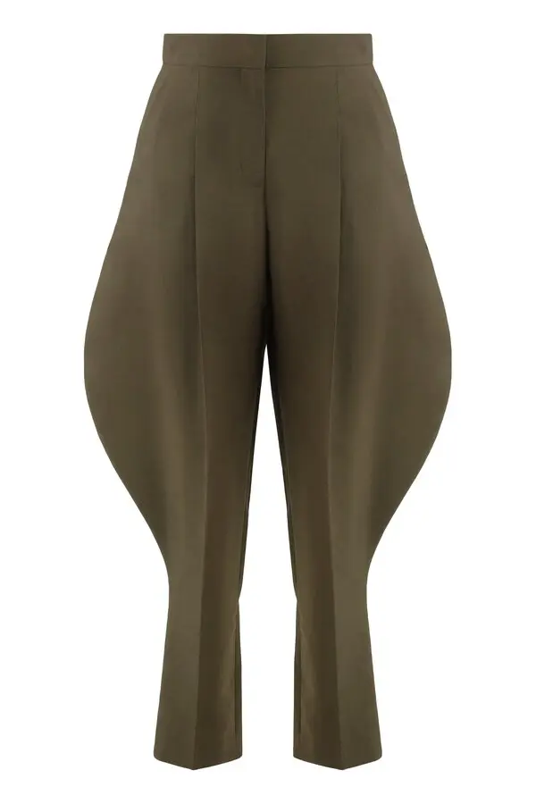 Fendi Wool And Mohair High-waisted Palazzo Trousers