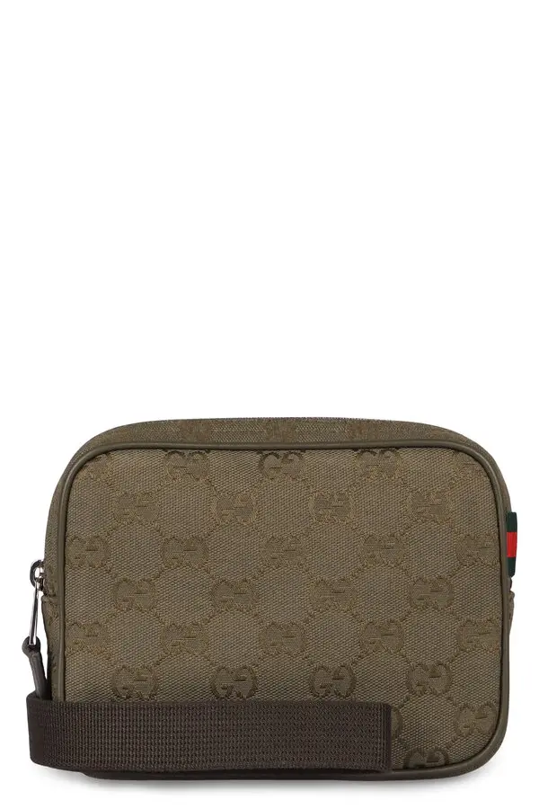 Gucci Gg Fabric Mini Crossbody Handbag, 17 Cm X 13 Cm X 4 Cm