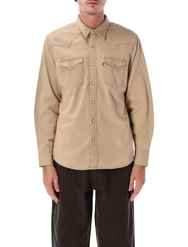 LEVI'S Inspired Barstow-style Cotton Denim Snap-front Western Shirt