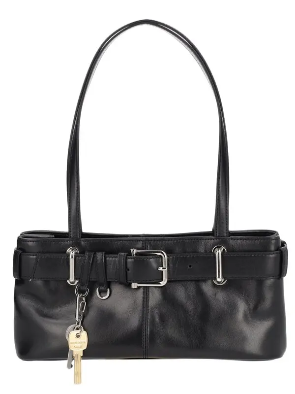 OSOI Brocle Mini Leather Shoulder Bag - Black