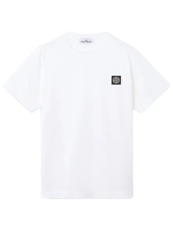 Stone Island Style Minimal Ss T-shirt - White