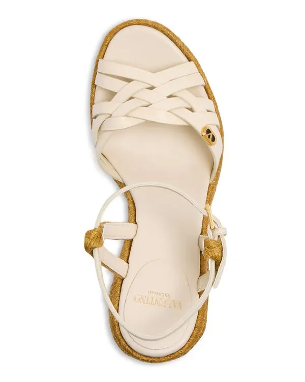 Valentino Garavani Espadrille Wedge Sandals