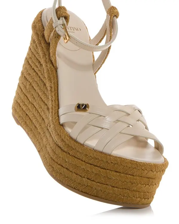 Valentino Garavani Espadrille Wedge Sandals