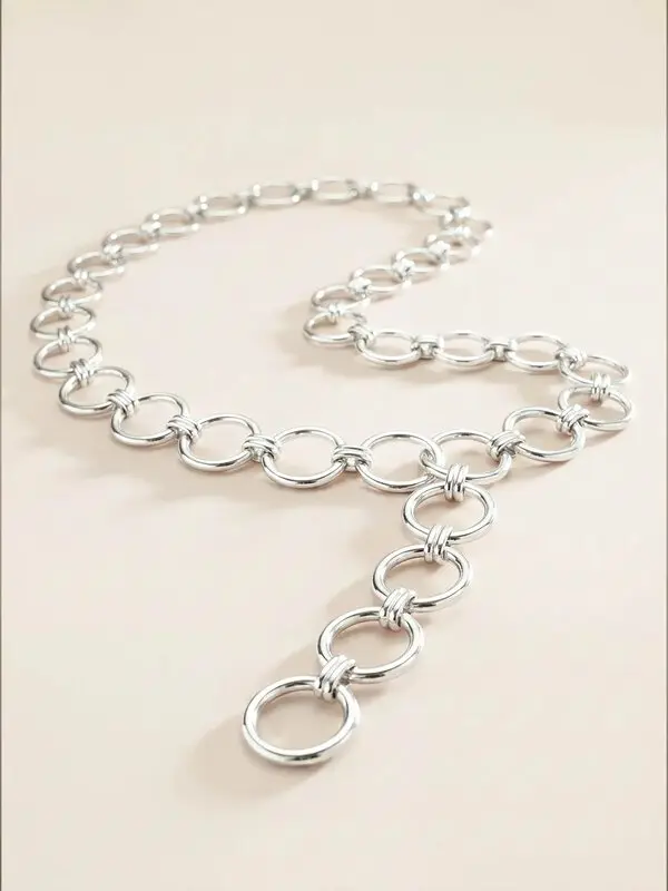 Alexis Eira Chain Belt - Silver