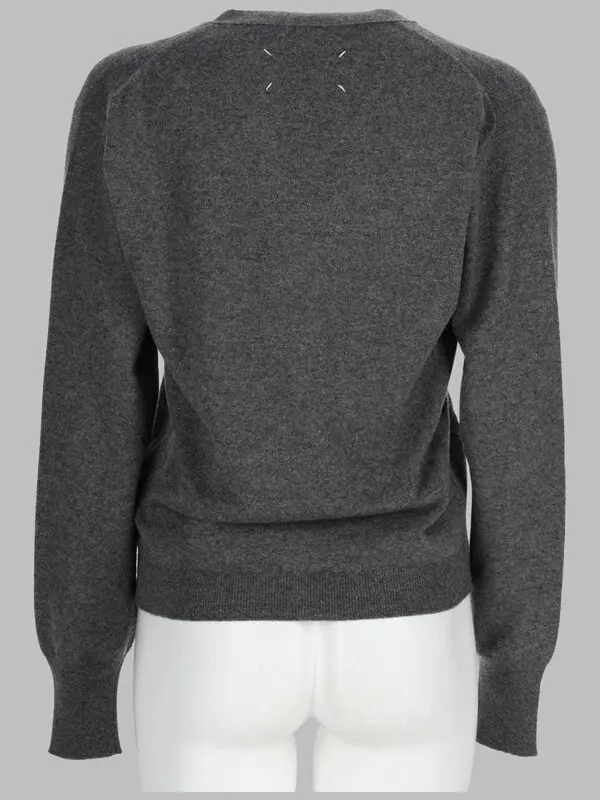 MAISON MARGIELA Cardigan In Virgin Wool - Gray