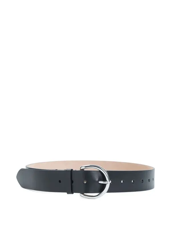 Phoebe Philo Round Buckle Leather Belt