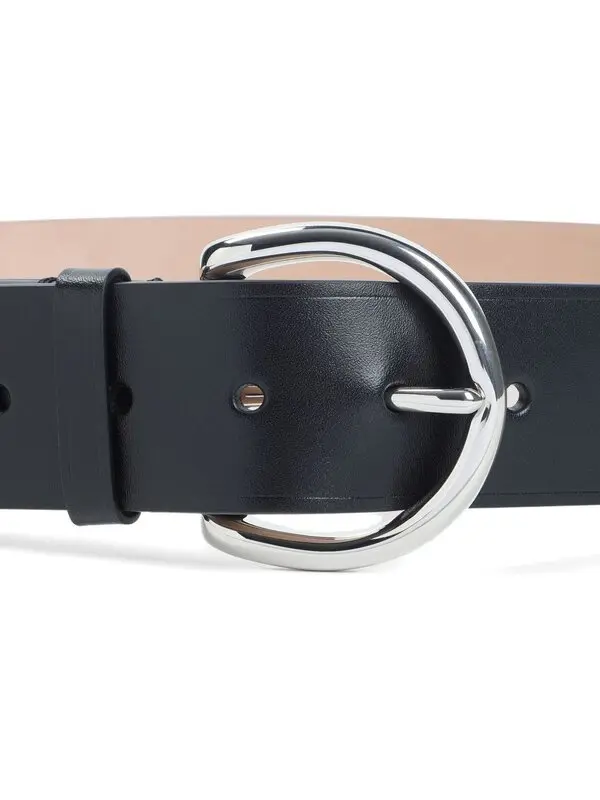 Phoebe Philo Round Buckle Leather Belt