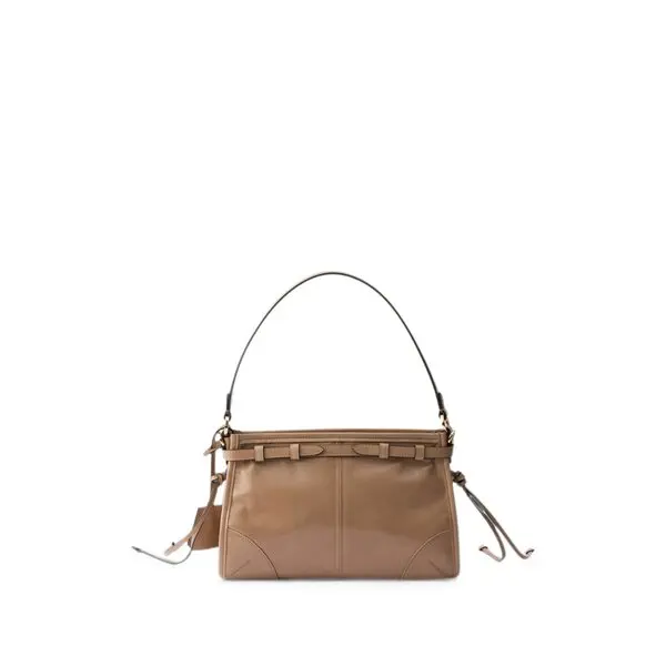 Prada Neutrals Shoulder Bags
