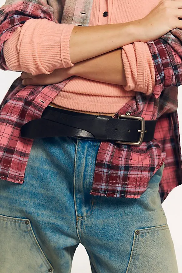 Free People We The Free Colt Leather Belt - Black
