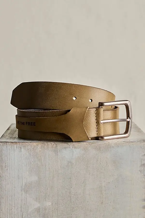 Free People Colt Leather Belt - Dusted Surplus