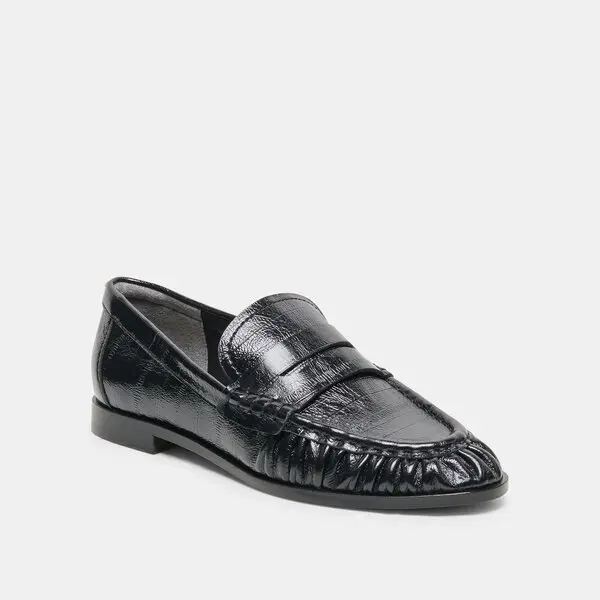 DOLCEVITA Baxen Loafers With Pointed Toe And Pleated Detailing