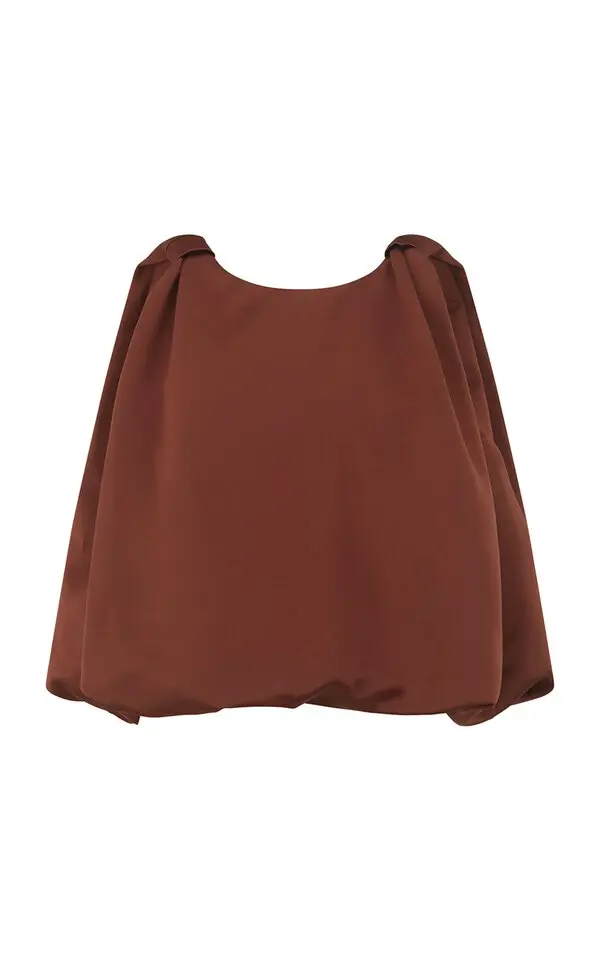 HARRIS TAPPER Knot Satin Faille Top