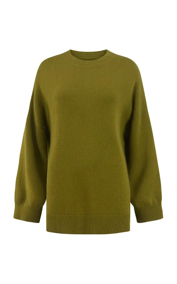 HARRIS TAPPER Kiki Wool-cashmere Sweater - Green